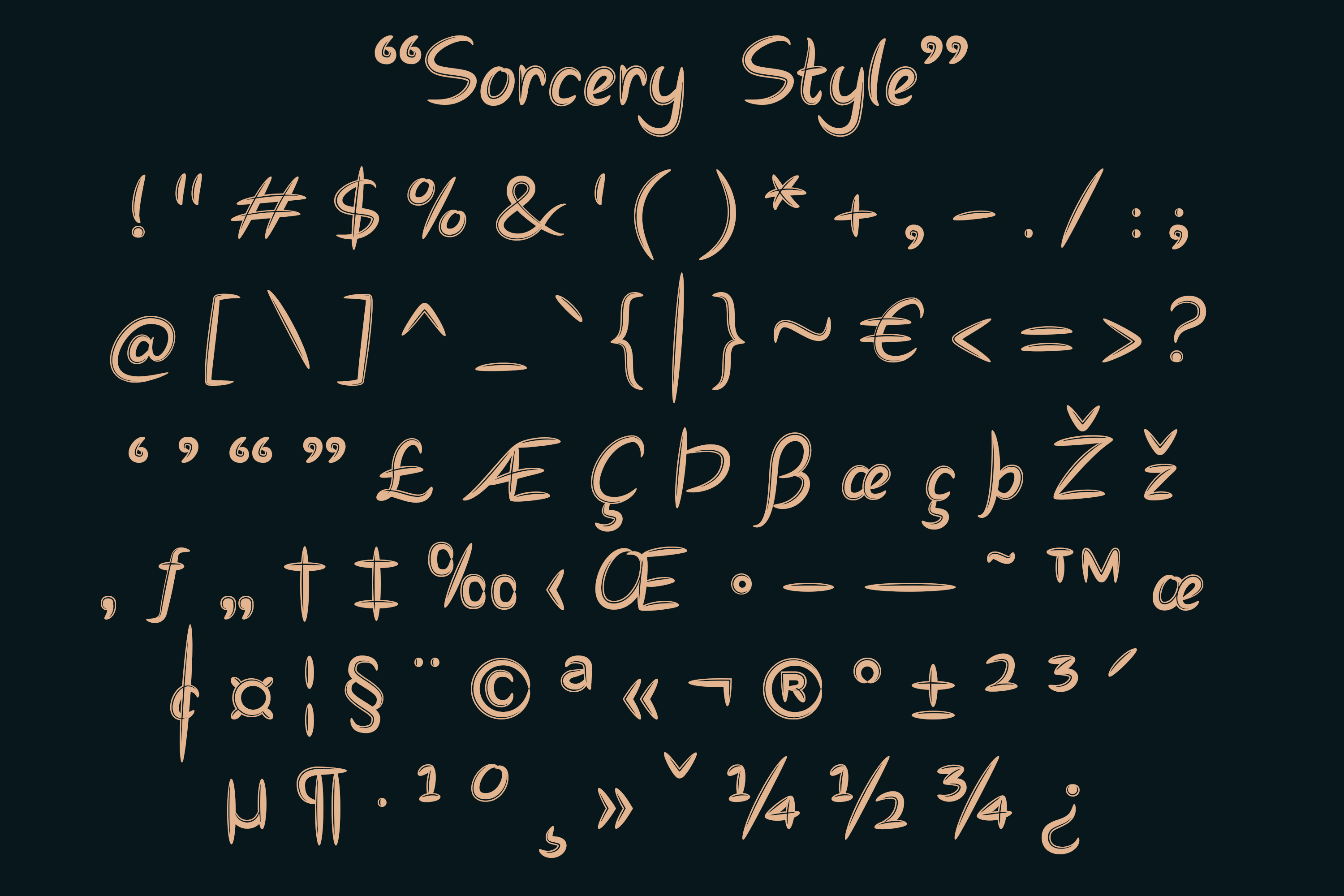 Sorcery Font, Fonts | GraphicRiver